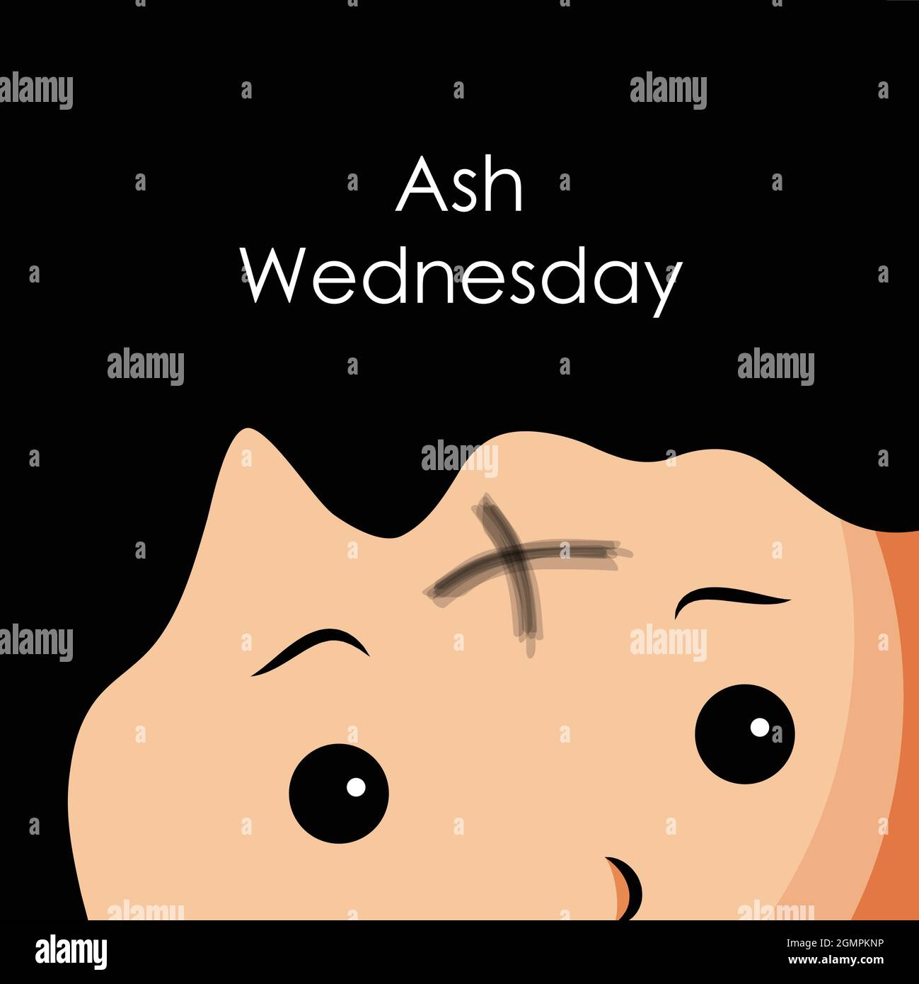 Ash Wednesday Background Stock Vector Image & Art - Alamy