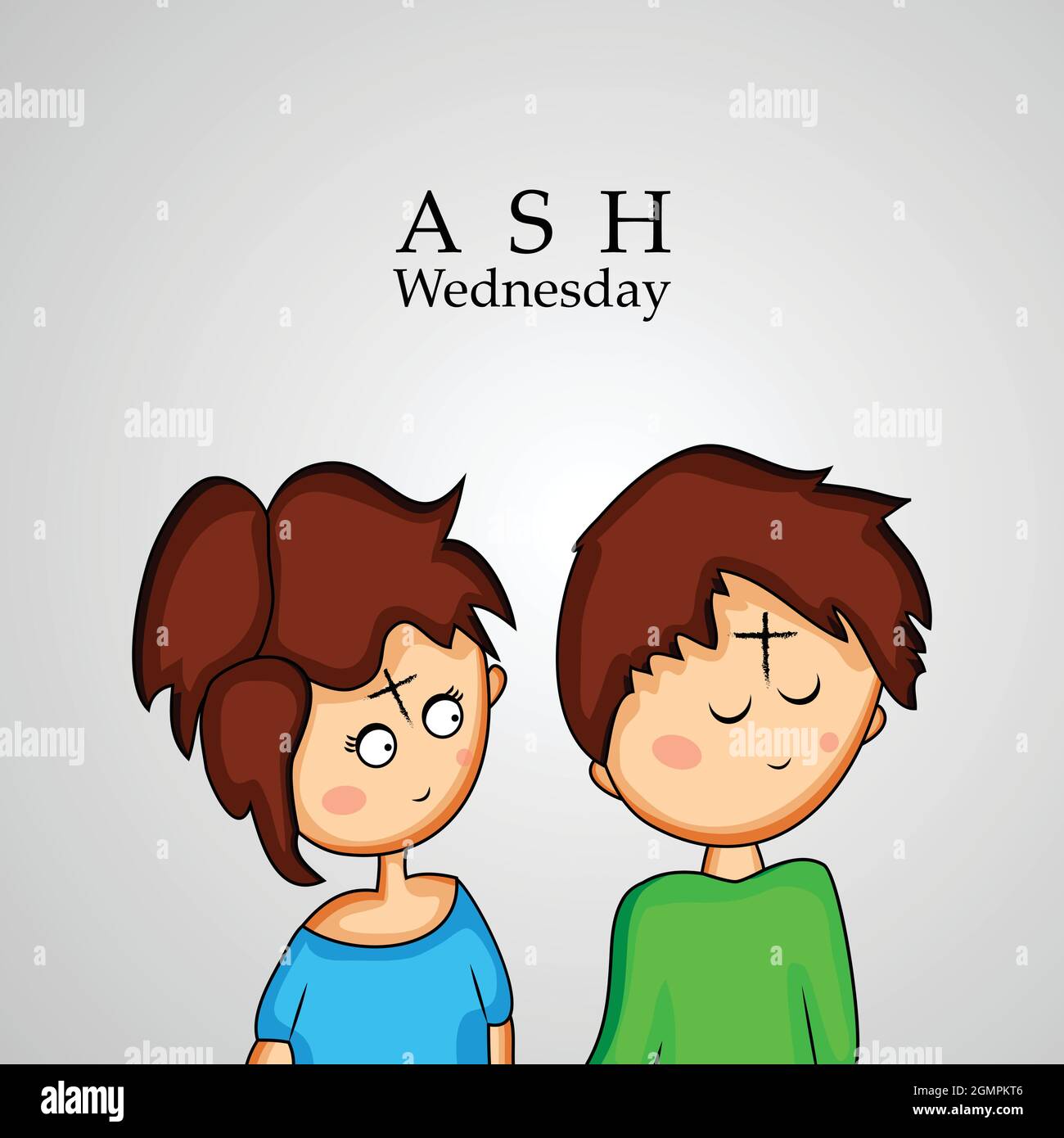 Ash wednesday catholic Stock Vector Images - Alamy