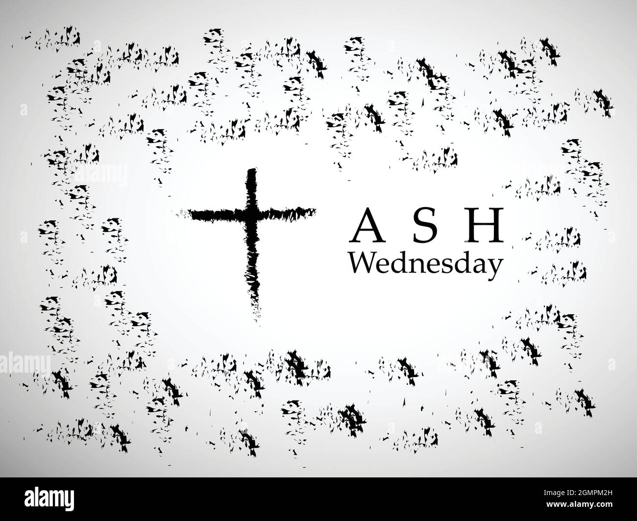 Ash Wednesday Background Stock Vector Image & Art - Alamy