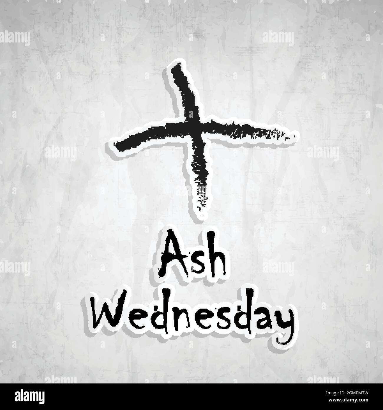Ash Wednesday Background Stock Vector Image & Art - Alamy