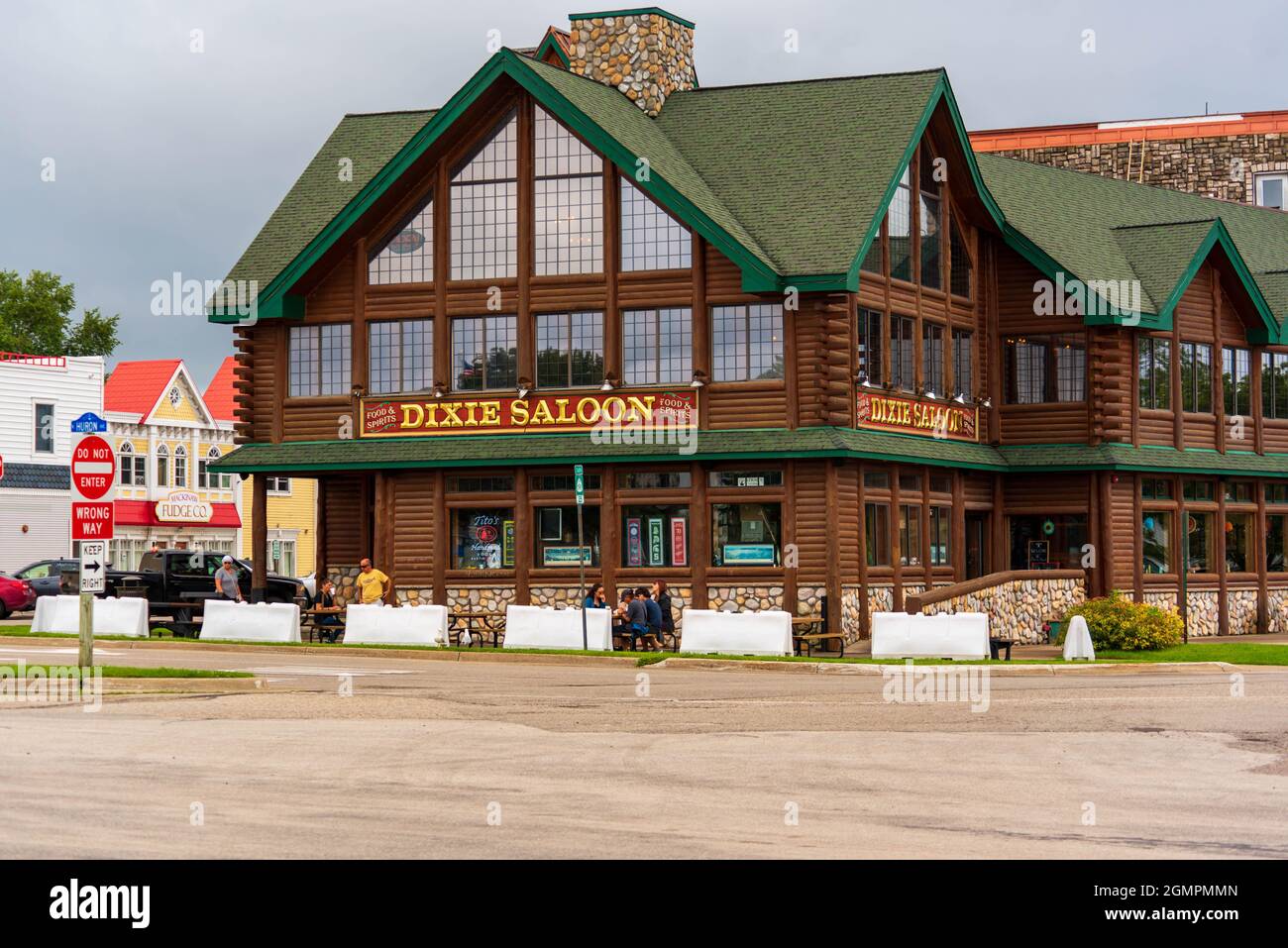 Mackinaw City, MI - July 15, 2021: Dixie Saloon Building in Mackinaw ...