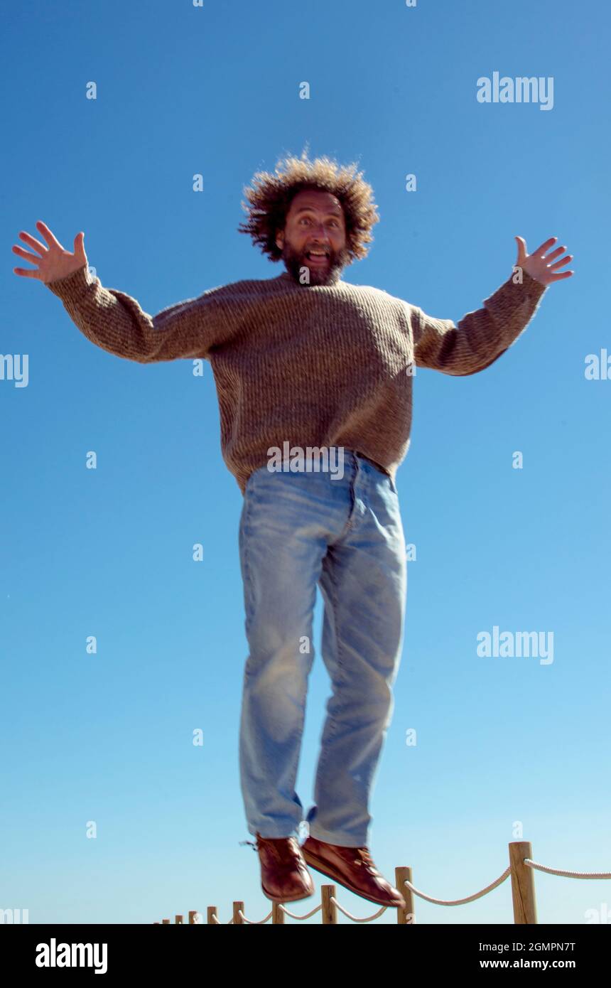 Flying man pose hi-res stock photography and images - Alamy