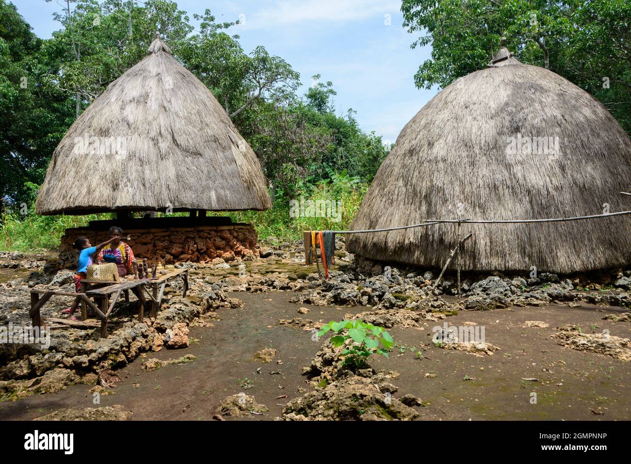 None, the last headhunters village in West Timor where local women try ...