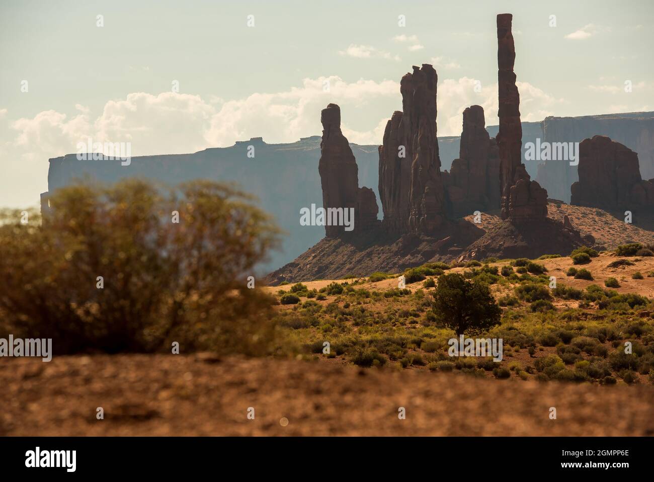 Utah W large butte in western landscape Moab Utah Stock Photo - Alamy