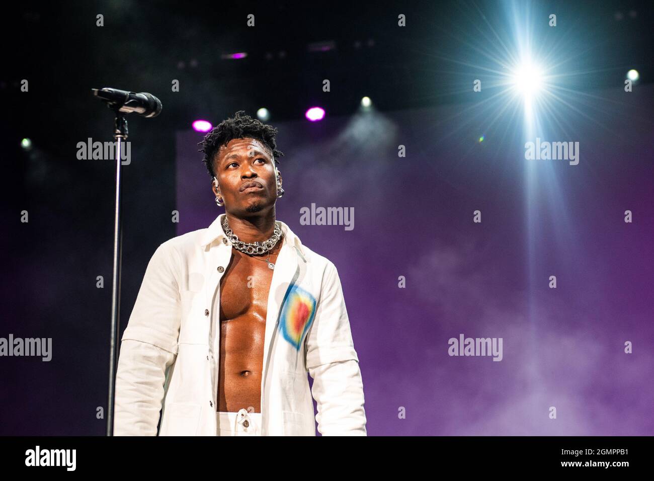 Lucky Daye performs on Day Two of the Lights on Festival at Concord ...