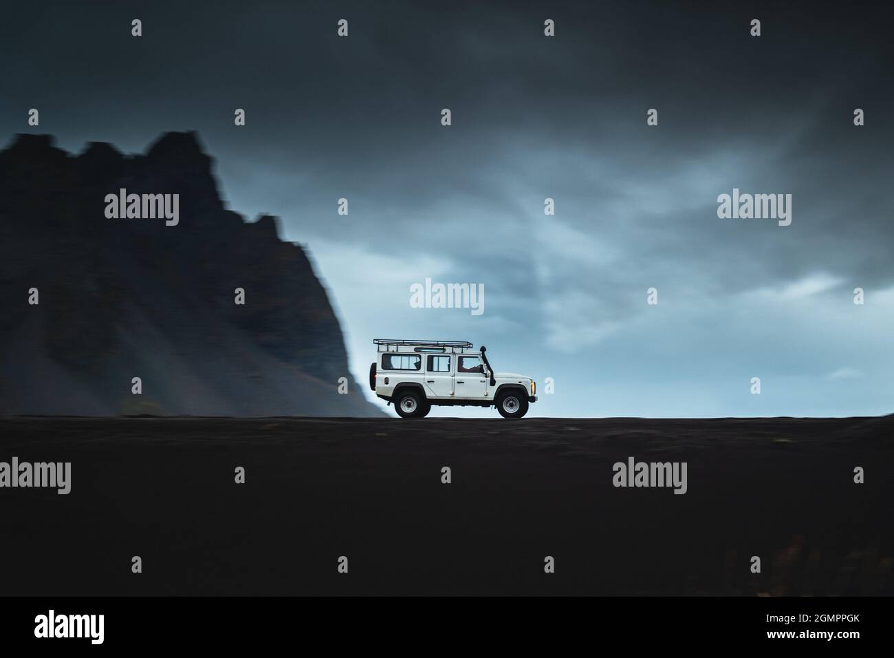 Defender in Iceland Stock Photo - Alamy