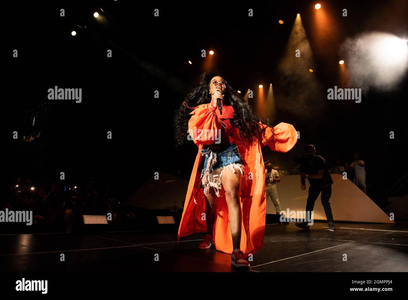 H.E.R. performs on Day Two of the Lights on Festival at Concord ...