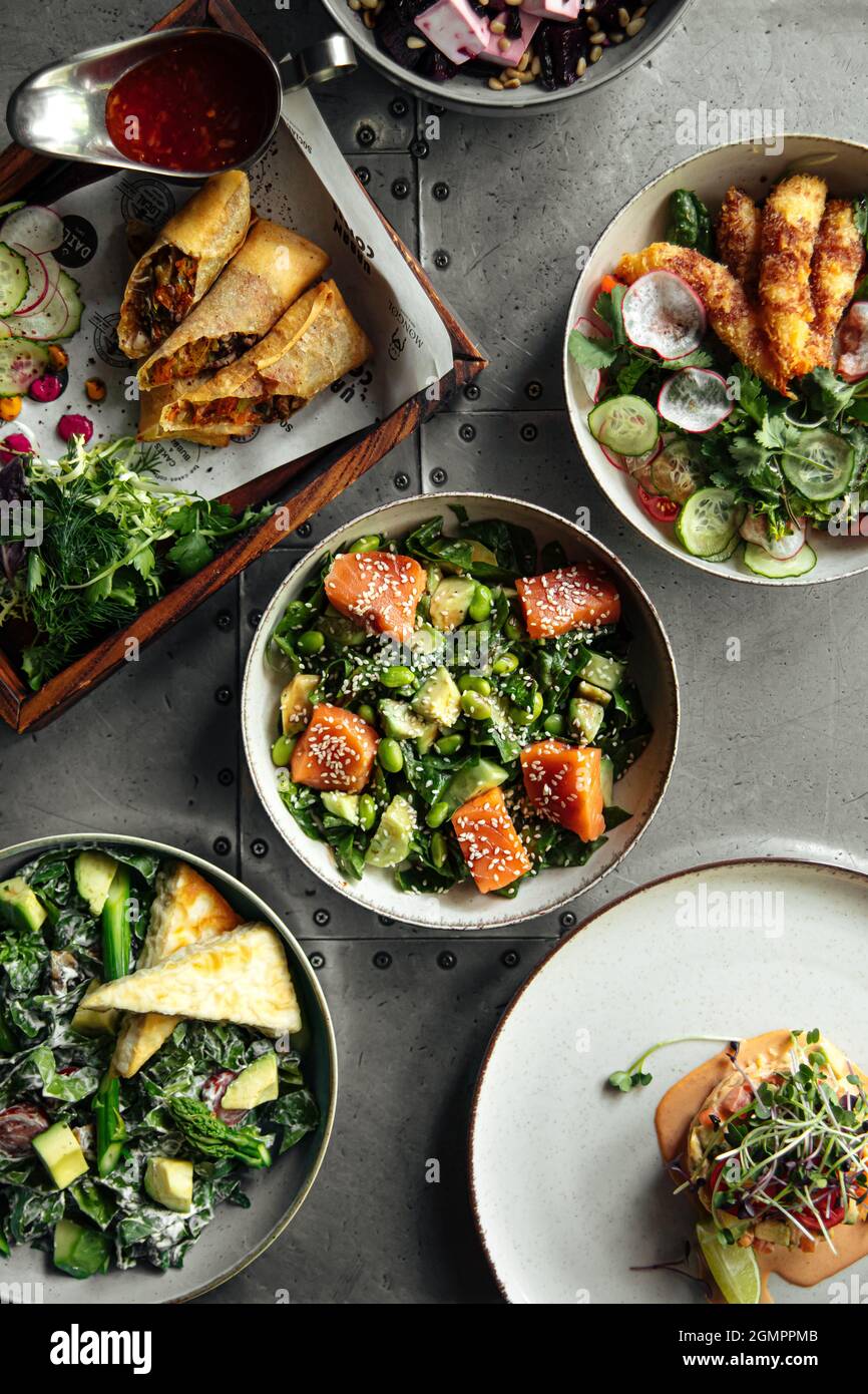 Variety of dishes hi-res stock photography and images - Alamy