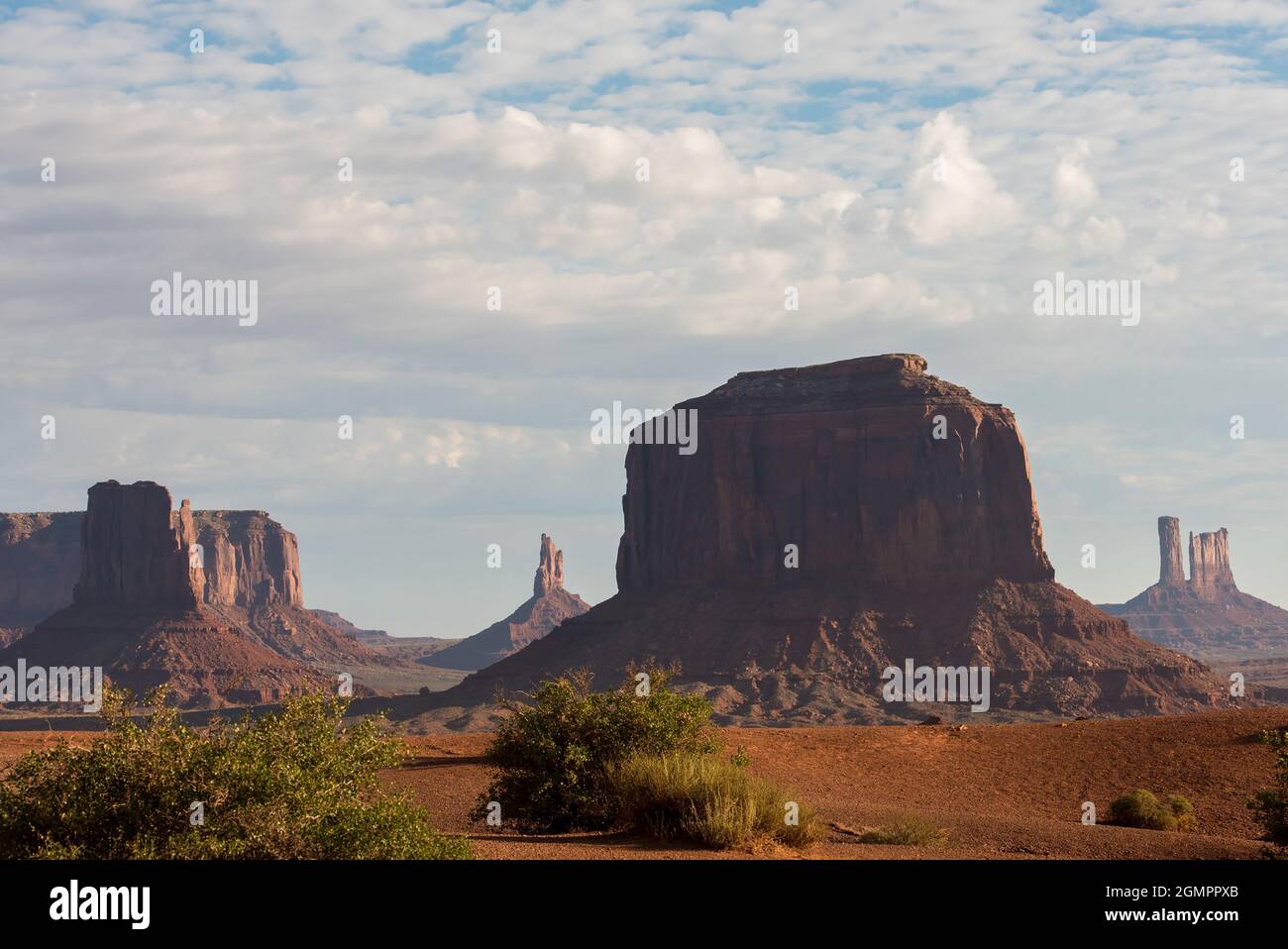 Utah Monument Valley National Park butte and mesa scene Stock Photo - Alamy