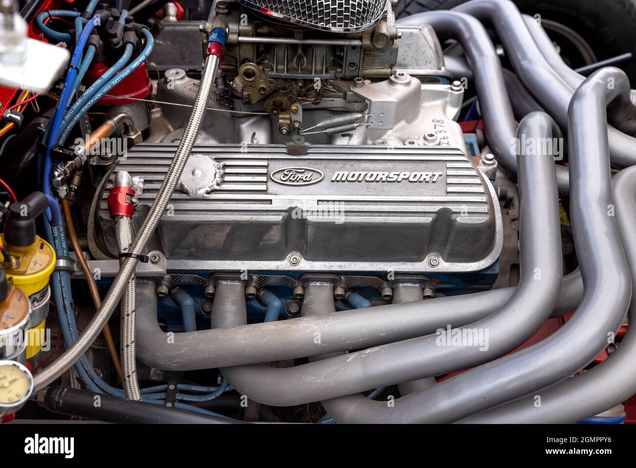 Ford Motorsport engine in a Ford GT40 on display at Abingdon Air ...