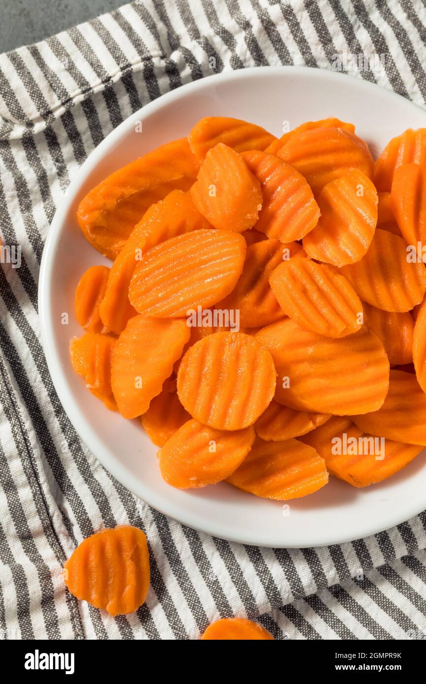 Healthy Homemade Raw Organic Carrot Chips Ready to Eat Stock Photo - Alamy