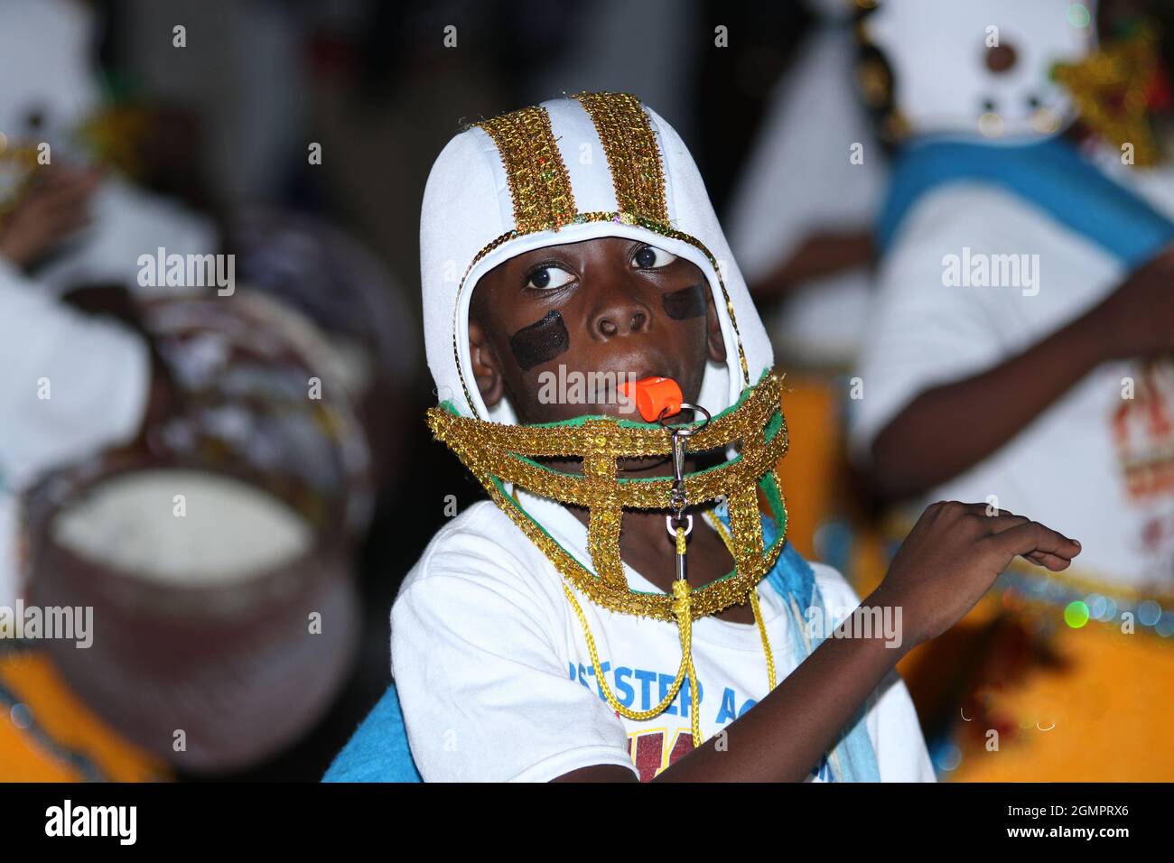 Christmas Junkanoo parade celebration in the Bahamas with colorful ...