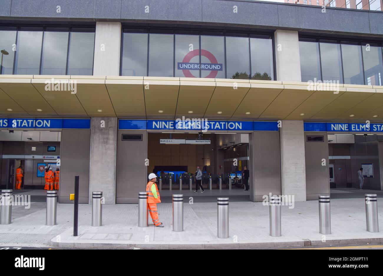 Nine Elms, a new London Underground station on the Northern Line, on ...