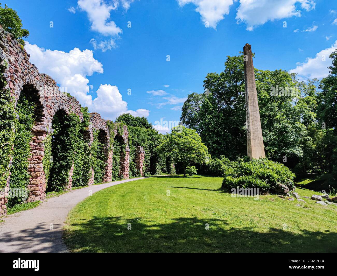 architecture/ ruin in a palace garden Stock Photo - Alamy