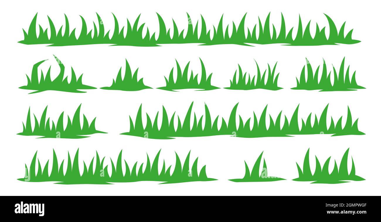Green grass collection Stock Vector Image & Art - Alamy