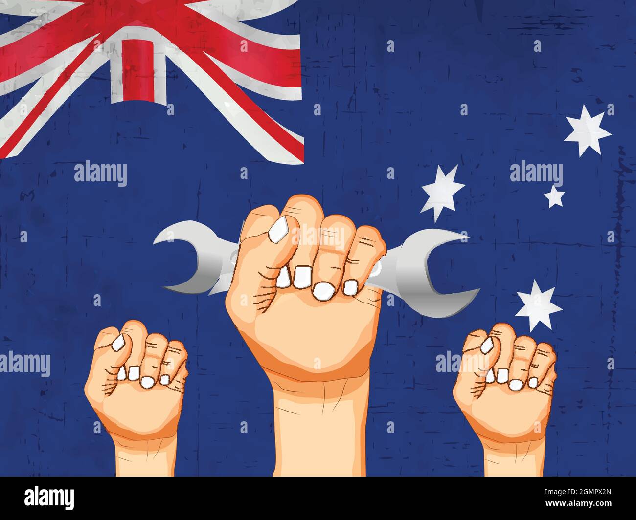 Australia labor day Background Stock Vector Image & Art - Alamy