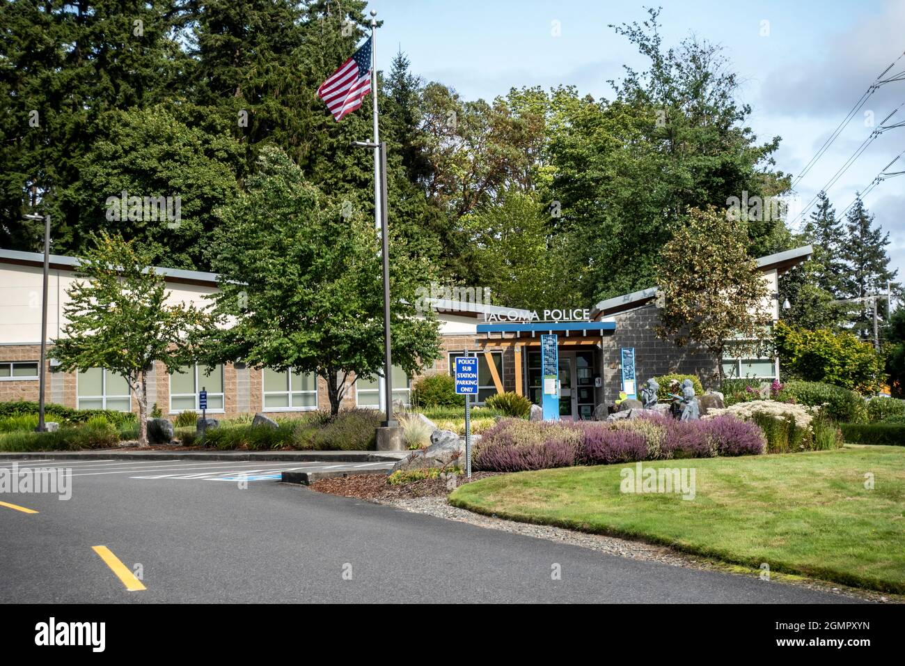 Tacoma, WA USA - circa August 2021: View of the Tacoma Police building ...