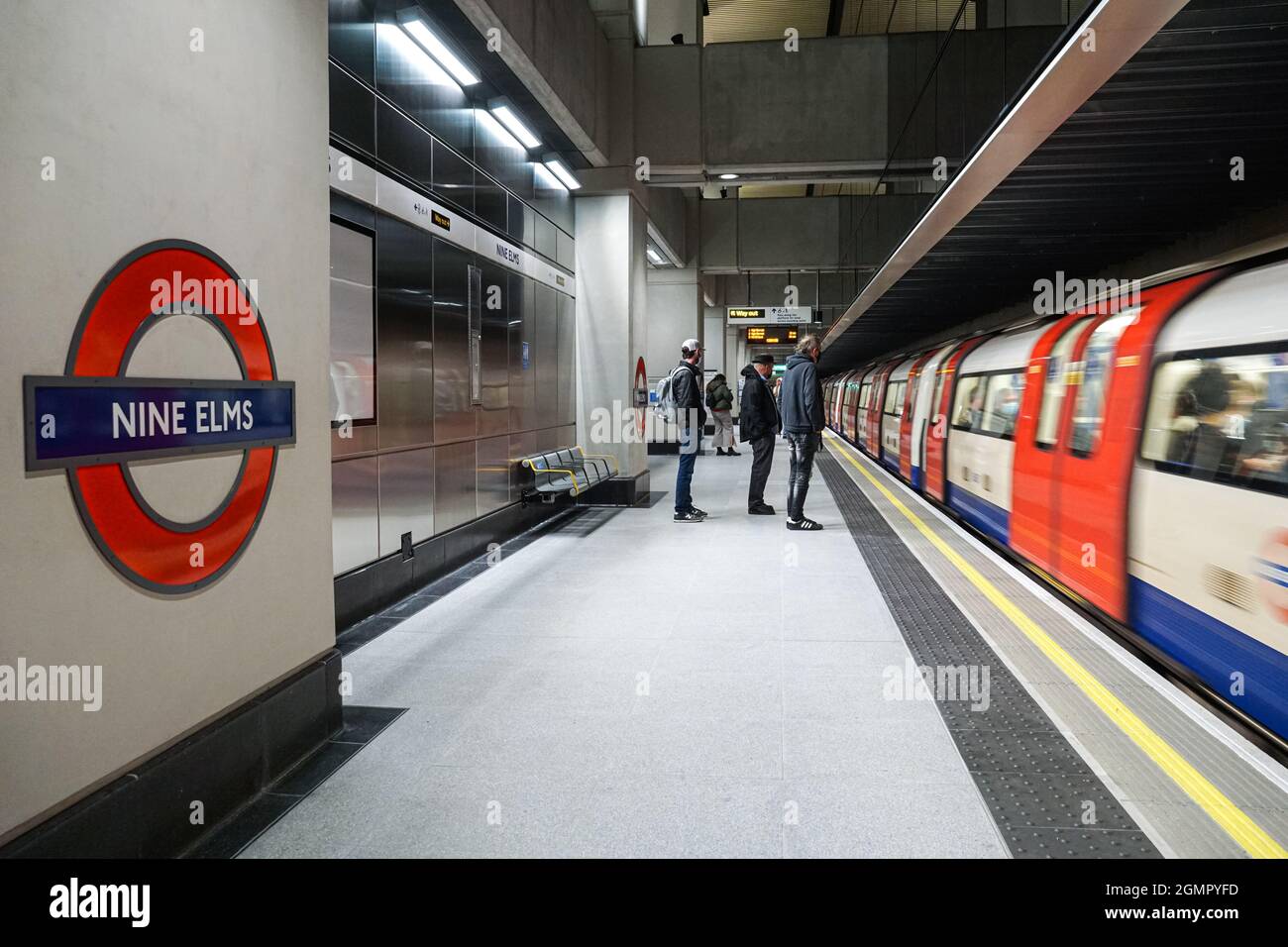 London Underground Nine Elms station on the Northern line, London ...