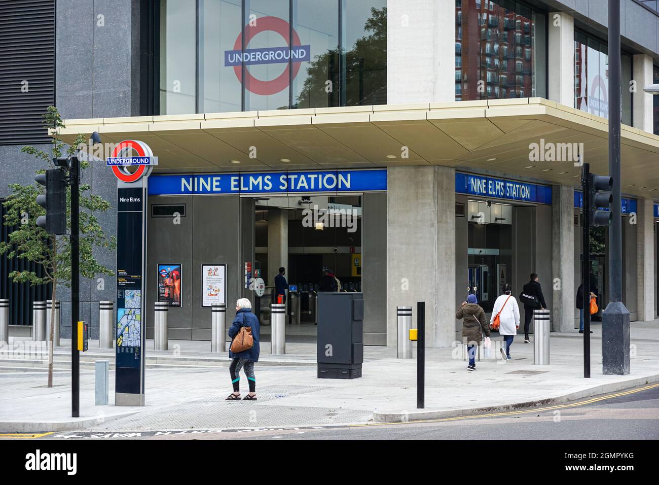 London Underground Nine Elms station on the Northern line, London ...