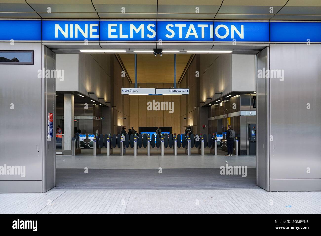 London Underground Nine Elms station on the Northern line, London ...