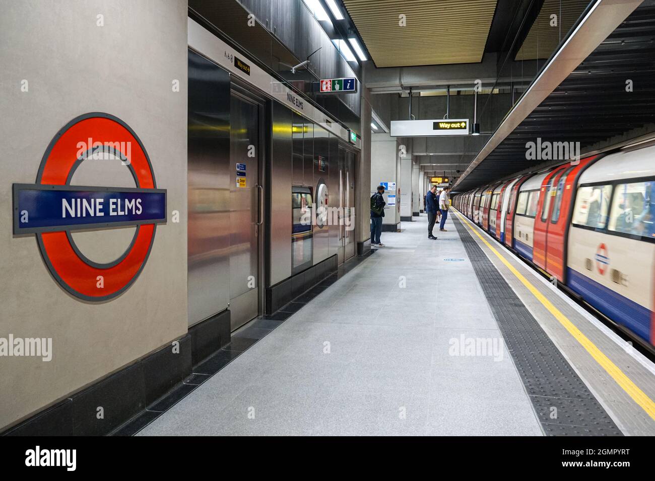 London Underground Nine Elms station on the Northern line, London ...