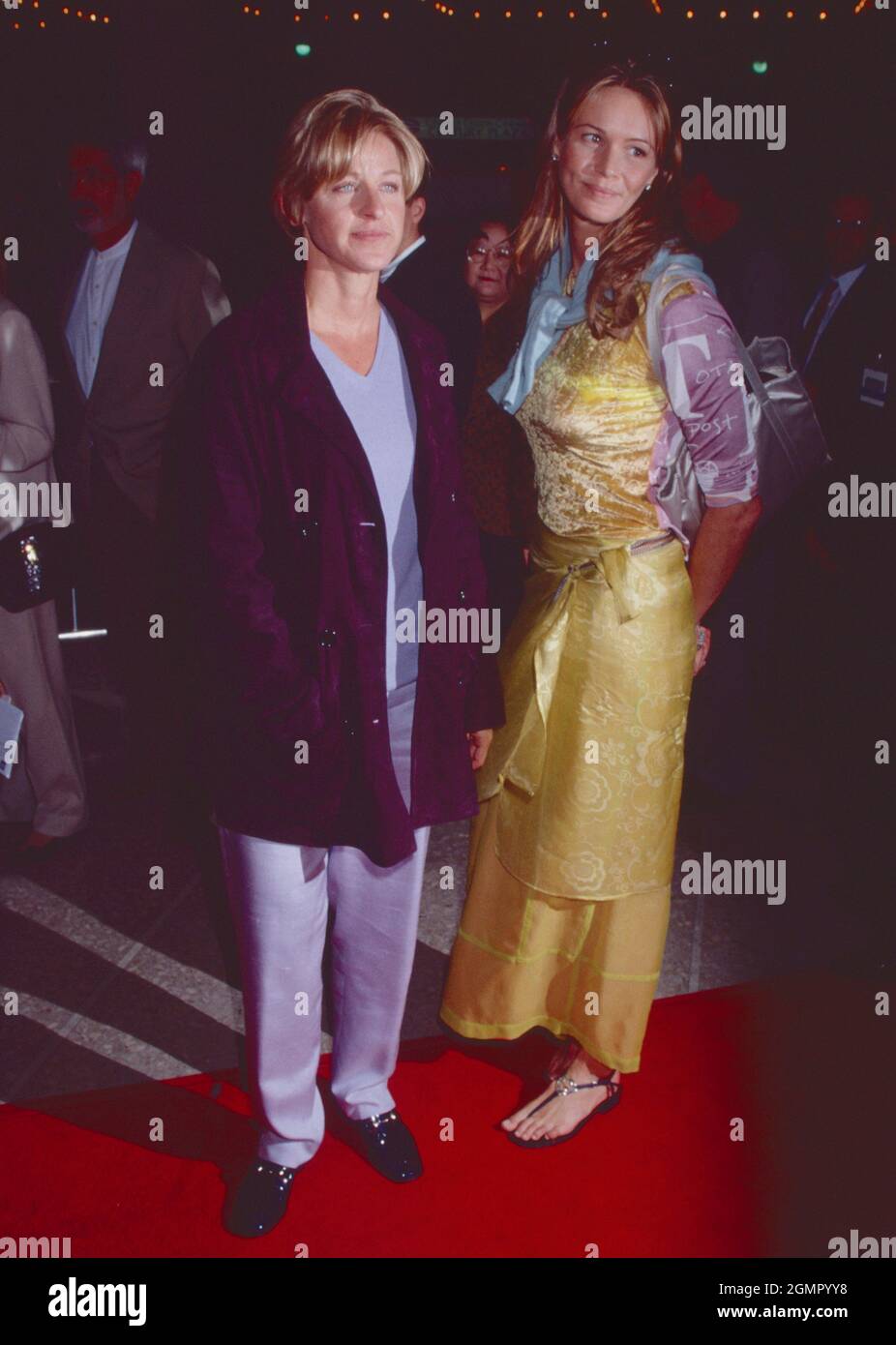 Los Angeles.CA.USA. LIBRARY. Ellen DeGeneres arrives with Elle ...
