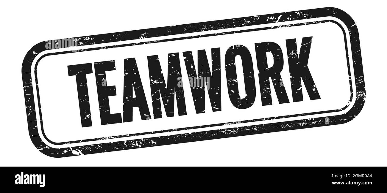 Teamwork stamp Black and White Stock Photos & Images - Alamy