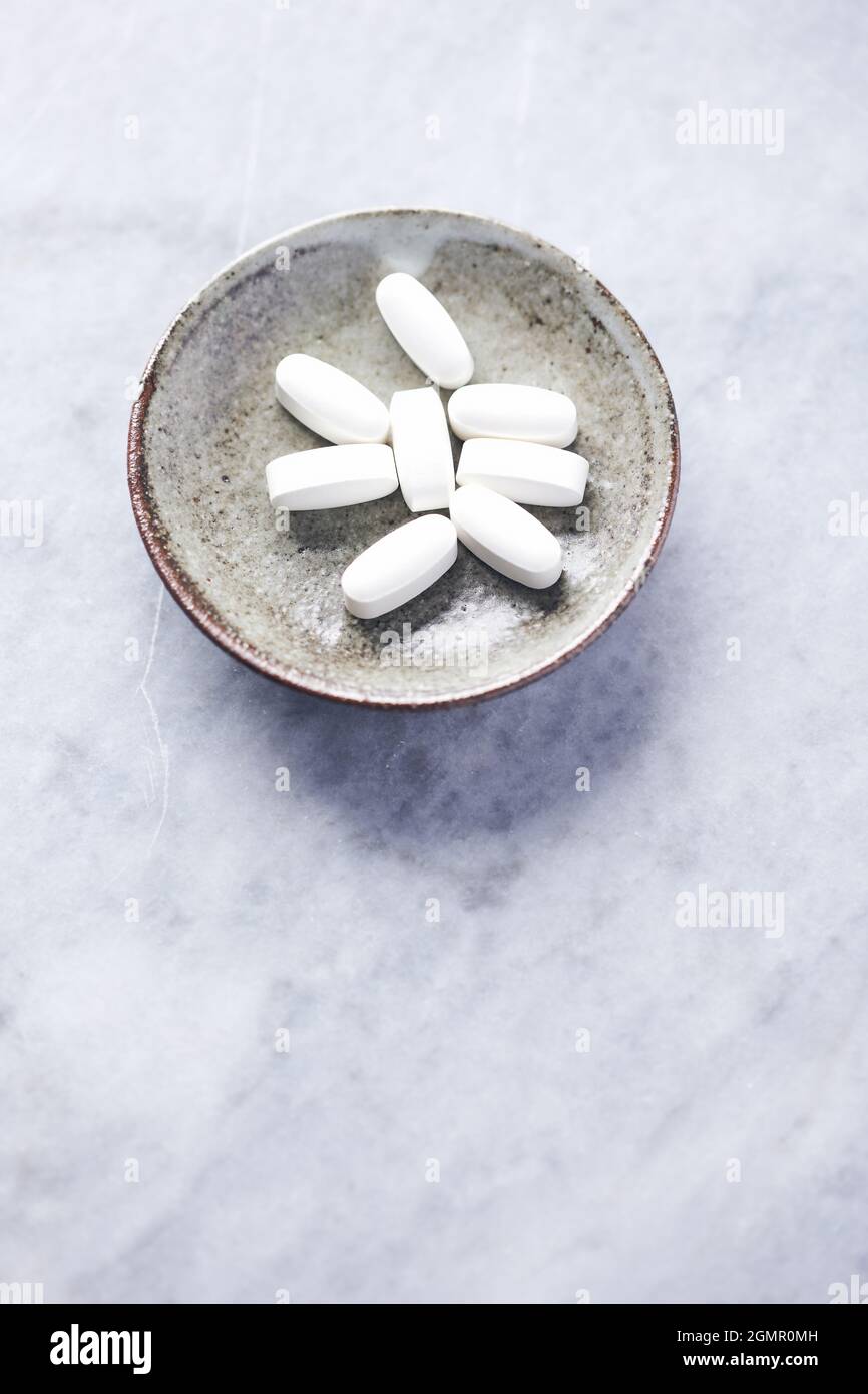 Lysine tablets. Concept for a healthy dietary supplementation. Nervous ...