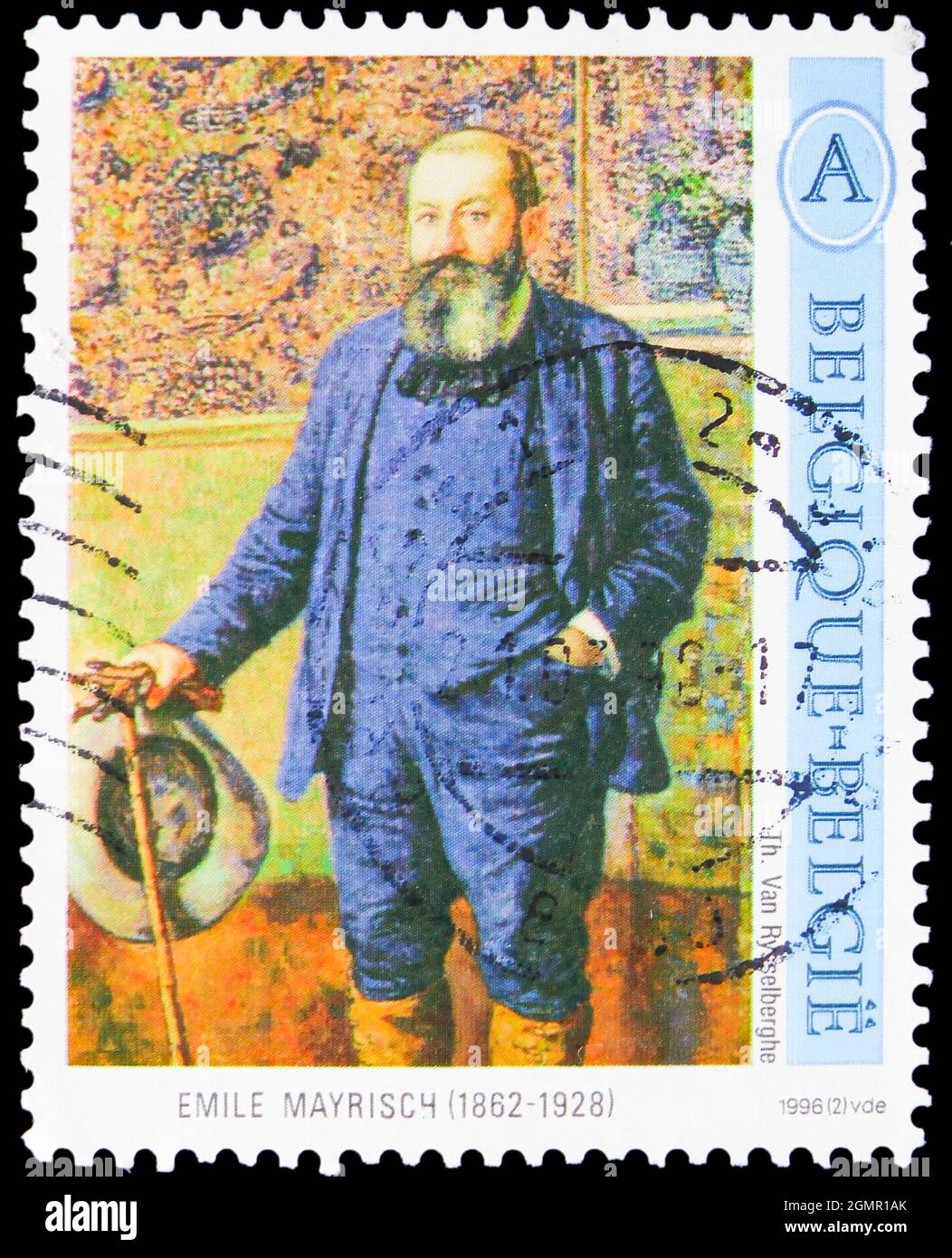 MOSCOW, RUSSIA - JULY 31, 2021: Postage stamp printed in Belgium shows ...