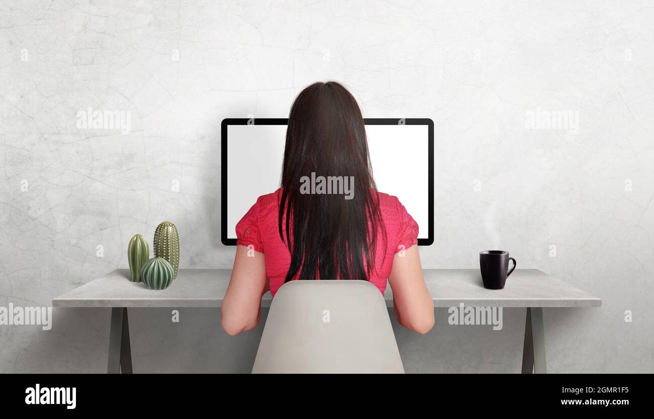 Girl work experience office hi-res stock photography and images - Alamy