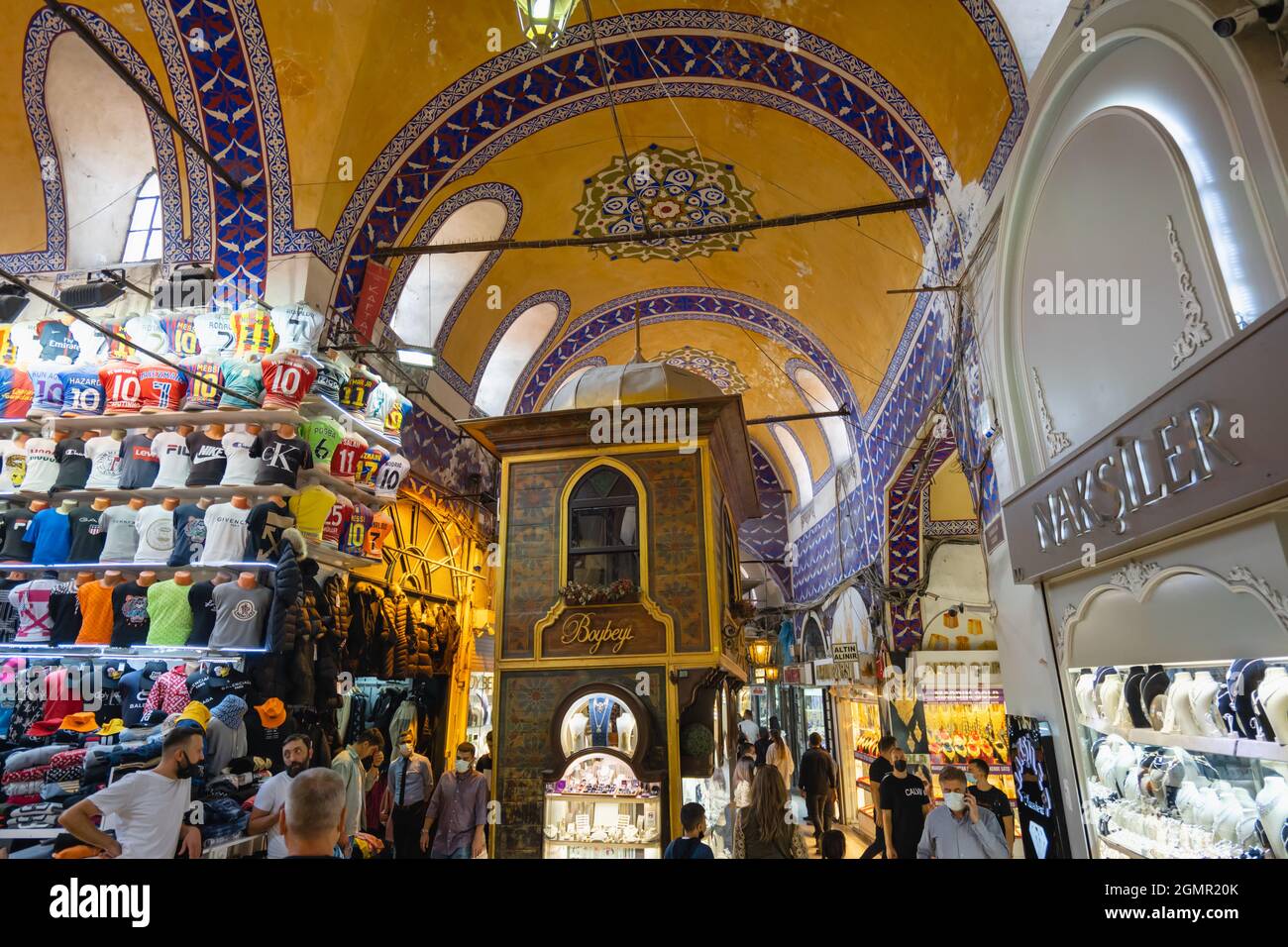 Istanbul, Turkey - September 2021: The Grand Bazaar in Istanbul, one of ...