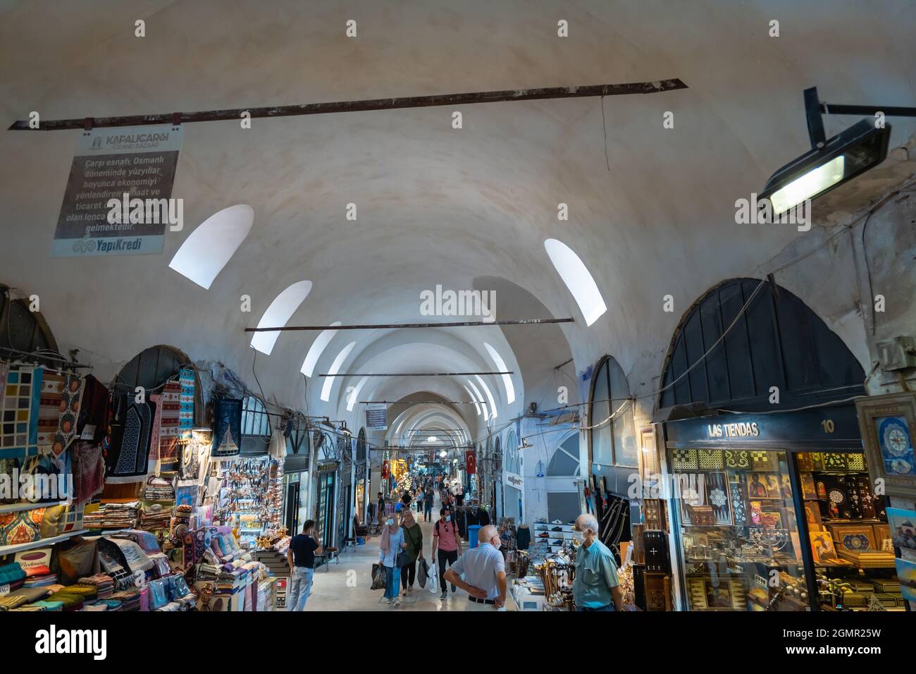 Istanbul, Turkey - September 2021: The Grand Bazaar in Istanbul, one of ...