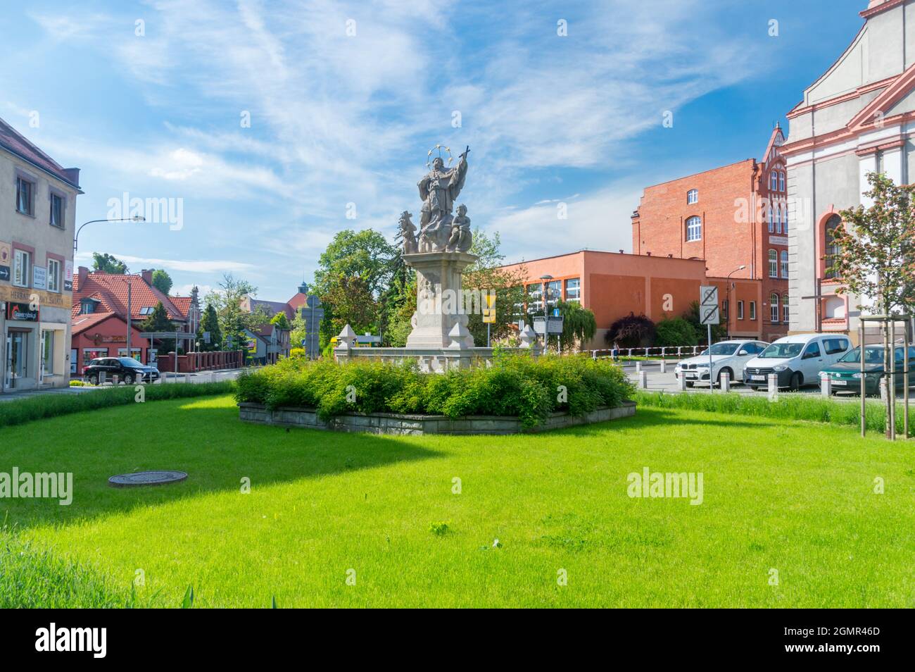 Rybnik, Poland - June 4, 2021: Beautiful sculpture of John of Nepomuk ...