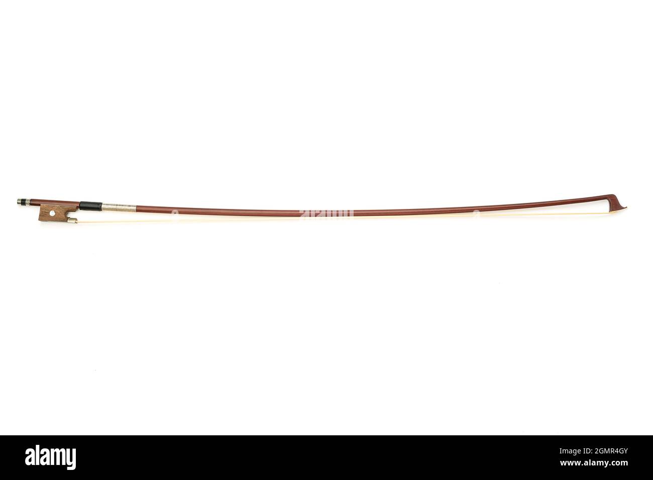Top view of violin bow isolated on white background. Copy space Stock ...