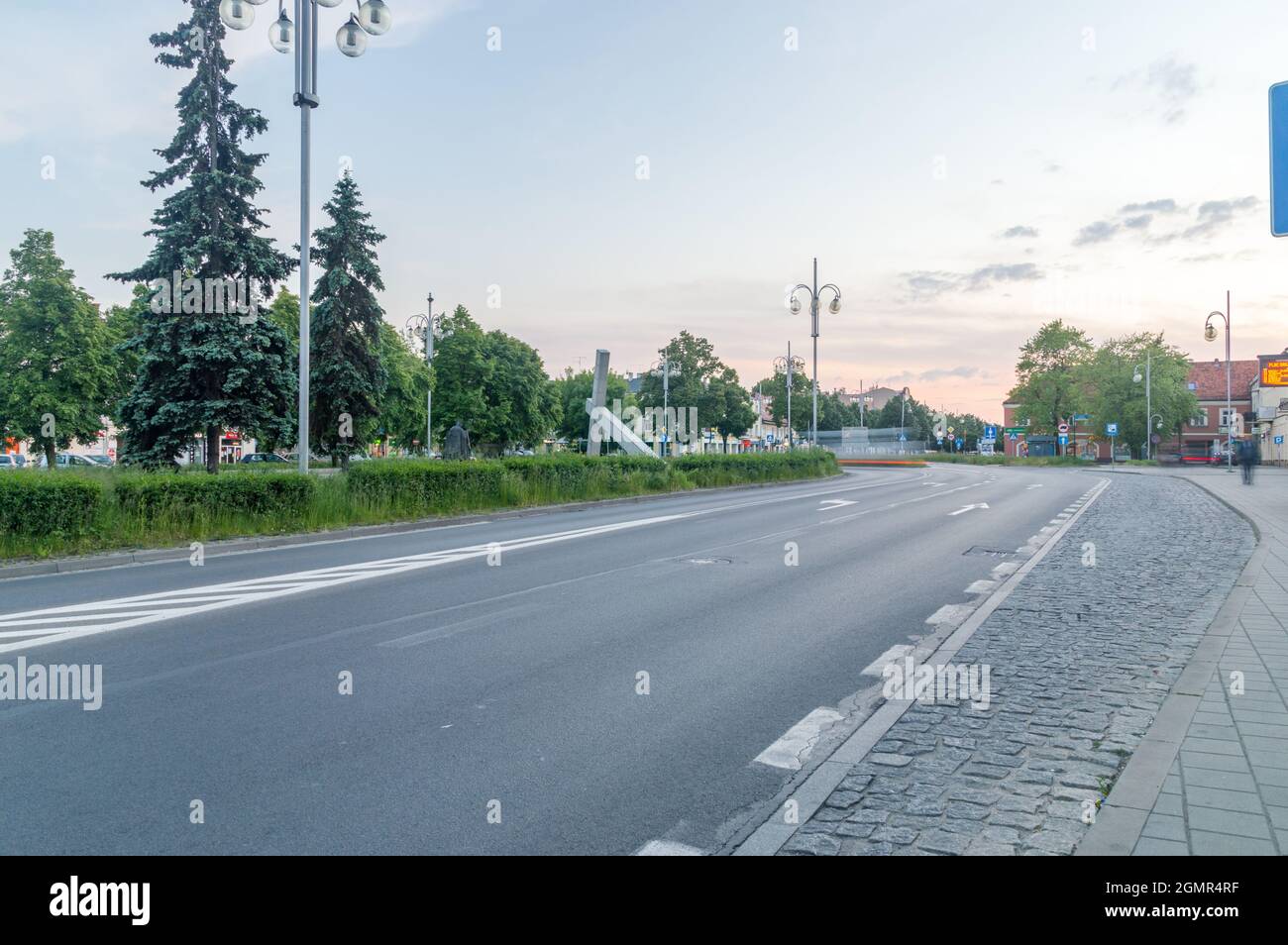 Czestochowa, Poland - June 6, 2021: Sunset on Ignacy Daszynski Square ...