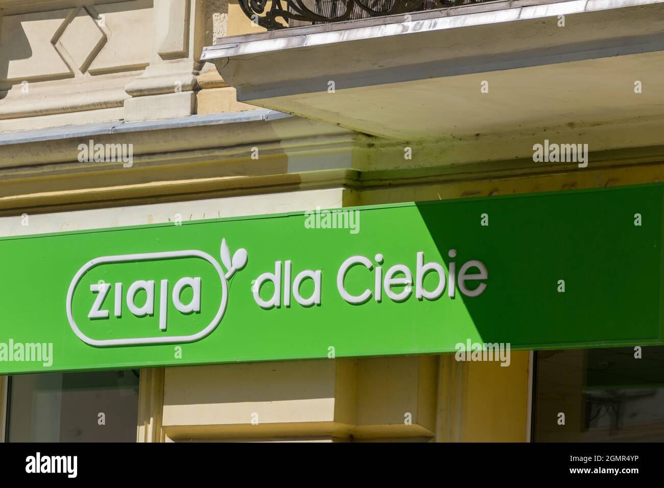 Szczecinek, Poland - May 31, 2021: Logo and sign of Ziaja. Ziaja is a ...