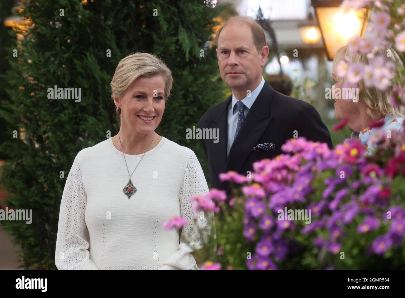 The Earl and Countess of Wessex during the royal visit to the RHS ...