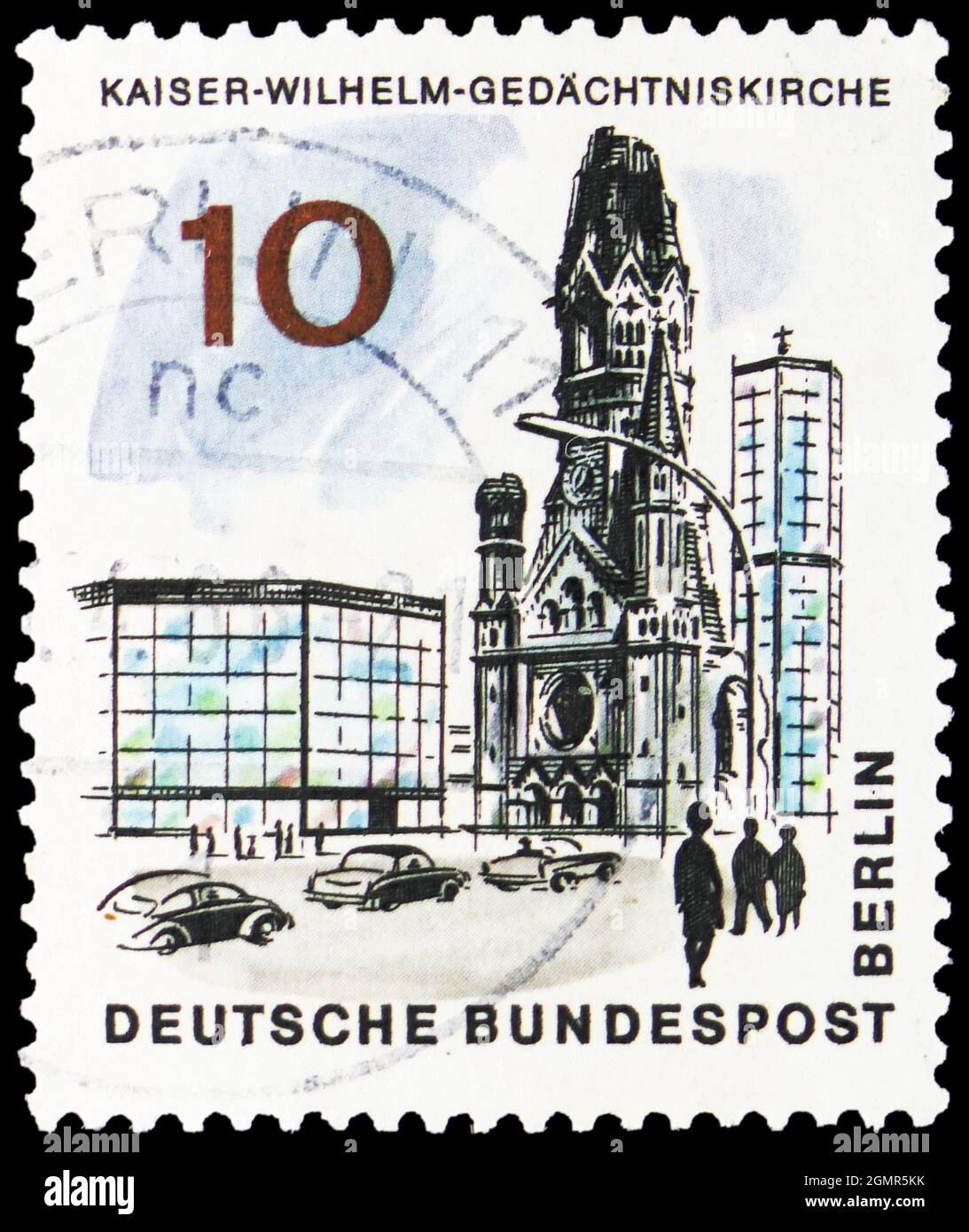 MOSCOW, RUSSIA - JULY 31, 2021: Postage stamp printed in Germany shows ...