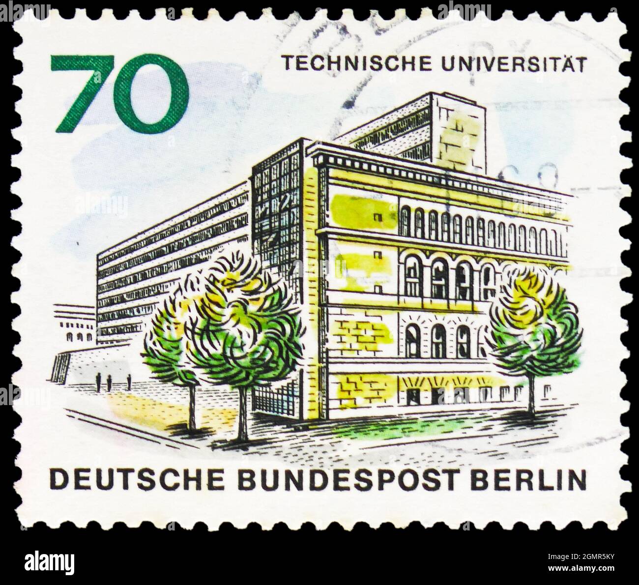 MOSCOW, RUSSIA - JULY 31, 2021: Postage stamp printed in Germany shows ...