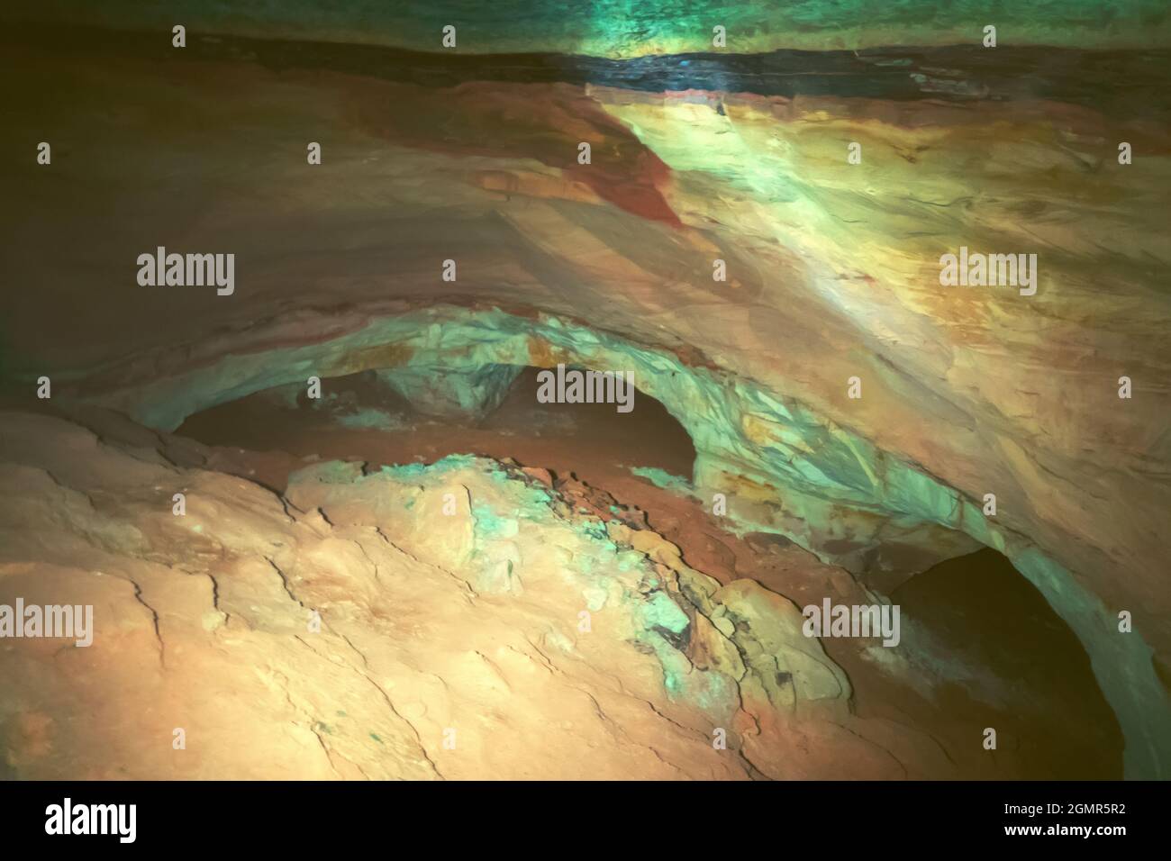 19th century quarry with pea stone; pisolite or calc sinter. The ...