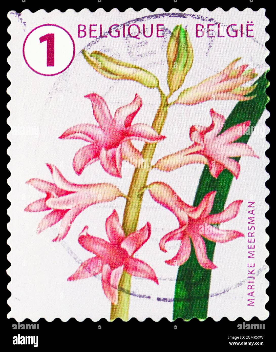 MOSCOW, RUSSIA - JULY 31, 2021: Postage stamp printed in Belgium shows ...