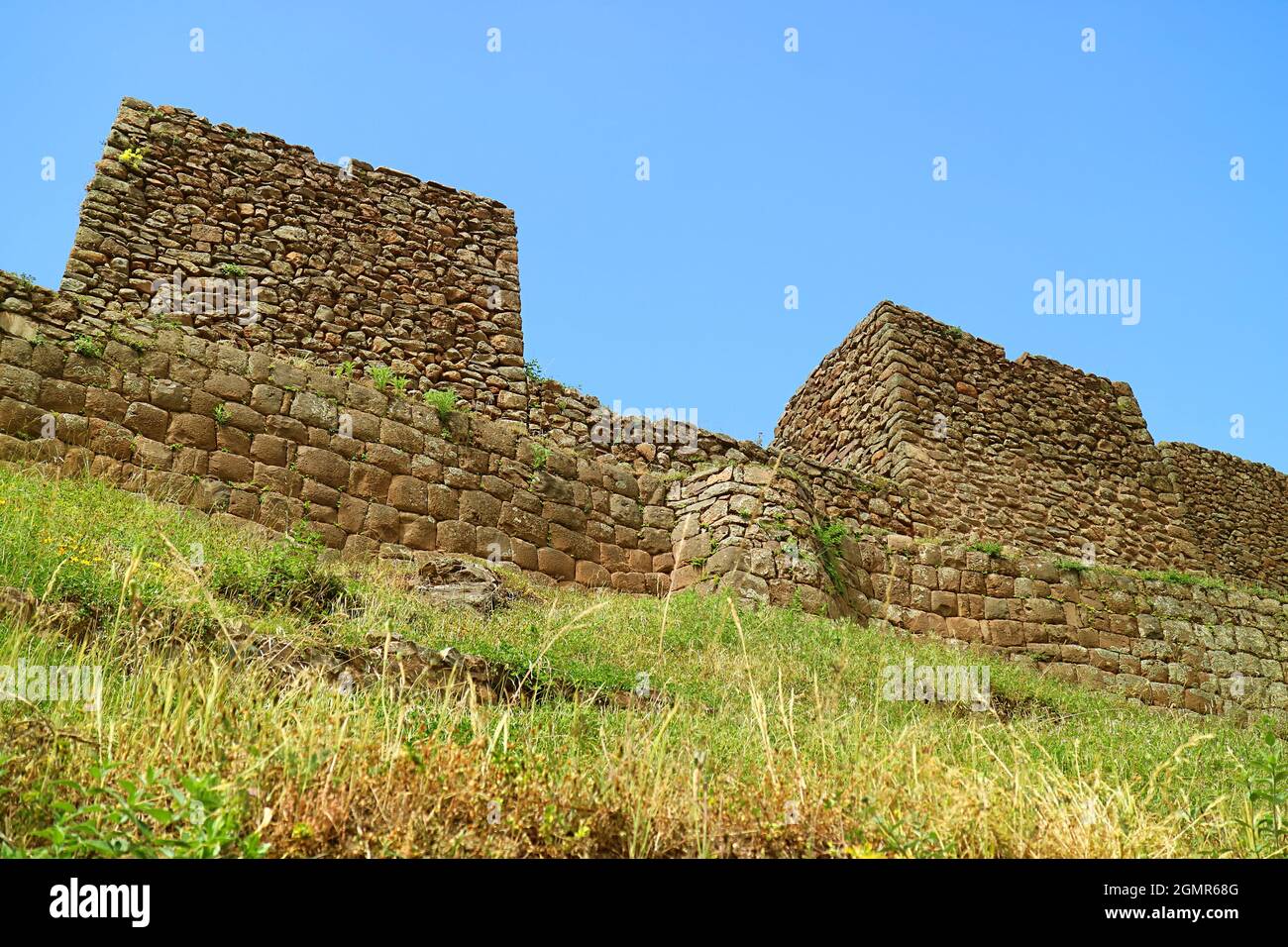 Remains of Ancient Structures in Pisac Archaeological Site, Sacred ...