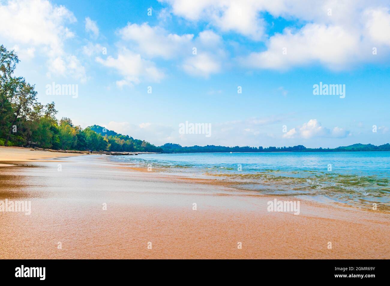 Tropical Paradise island Koh Phayam Aow Yai Beach landscape panorama ...