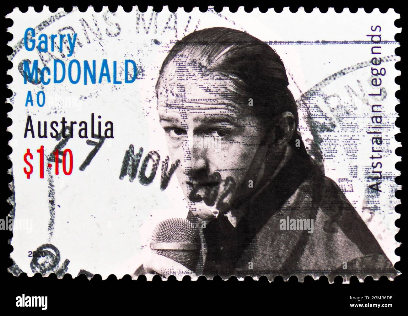 MOSCOW, RUSSIA - JULY 31, 2021: Postage stamp printed in Australia ...