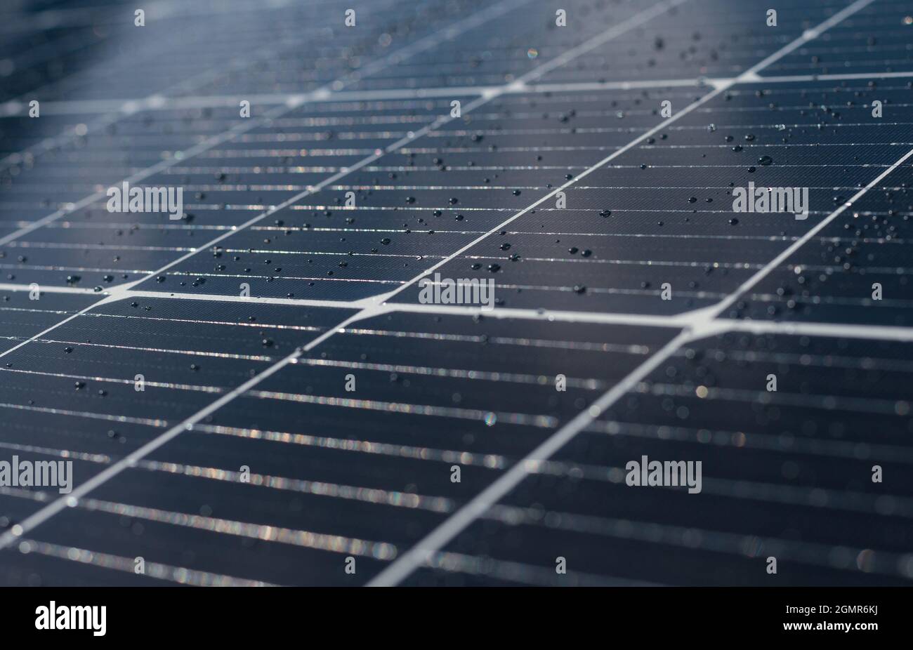 Solar panels blue background, texture. Close-up of dark blue solar ...