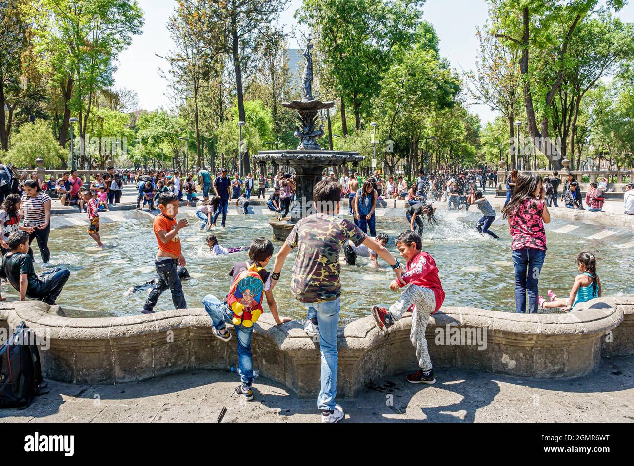 Mexico City,Mexican,Central Park Alameda,public urban park fountain ...