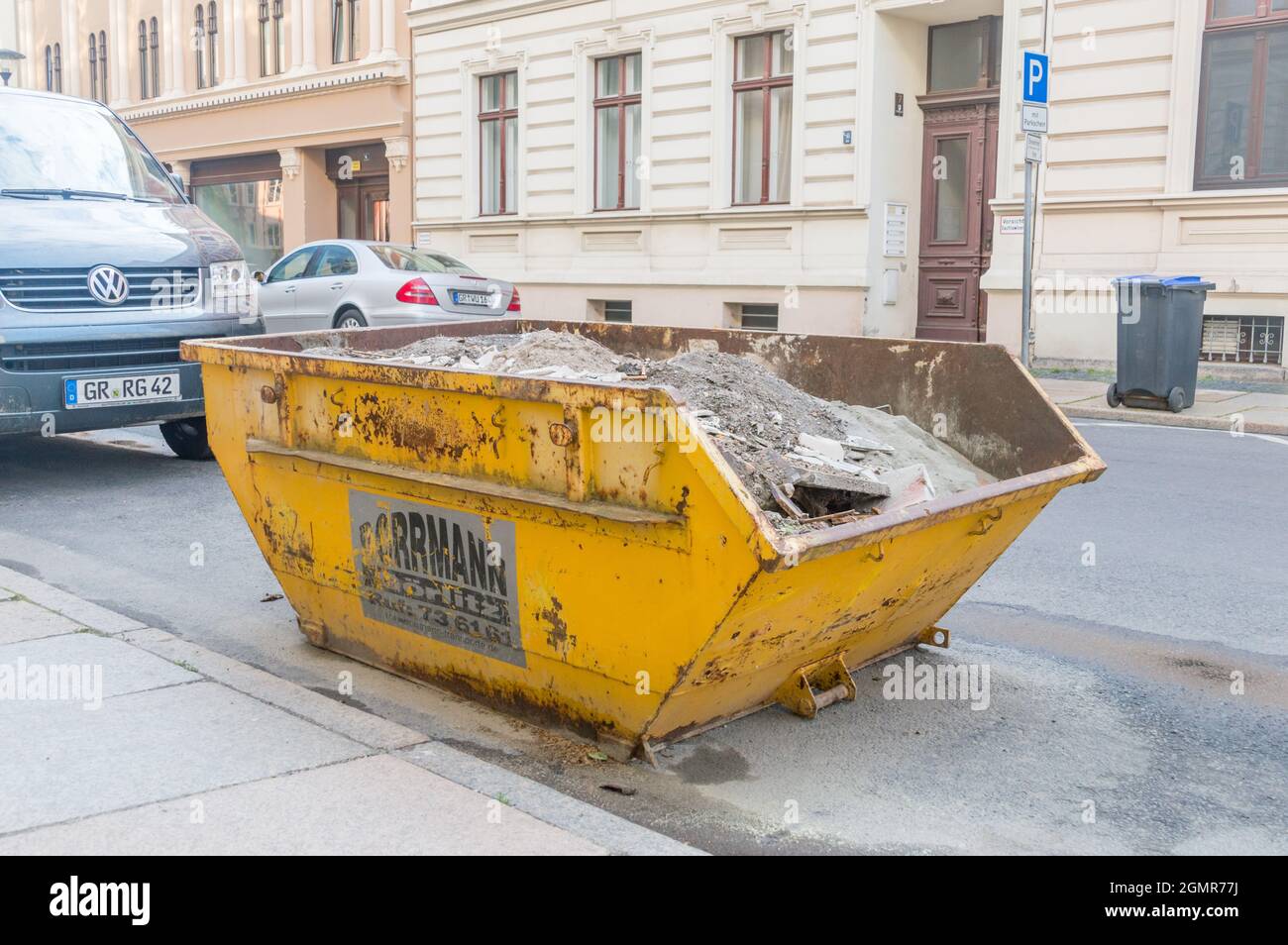 Gorlitz, Germany - June 2, 2021: Rubble container Stock Photo - Alamy