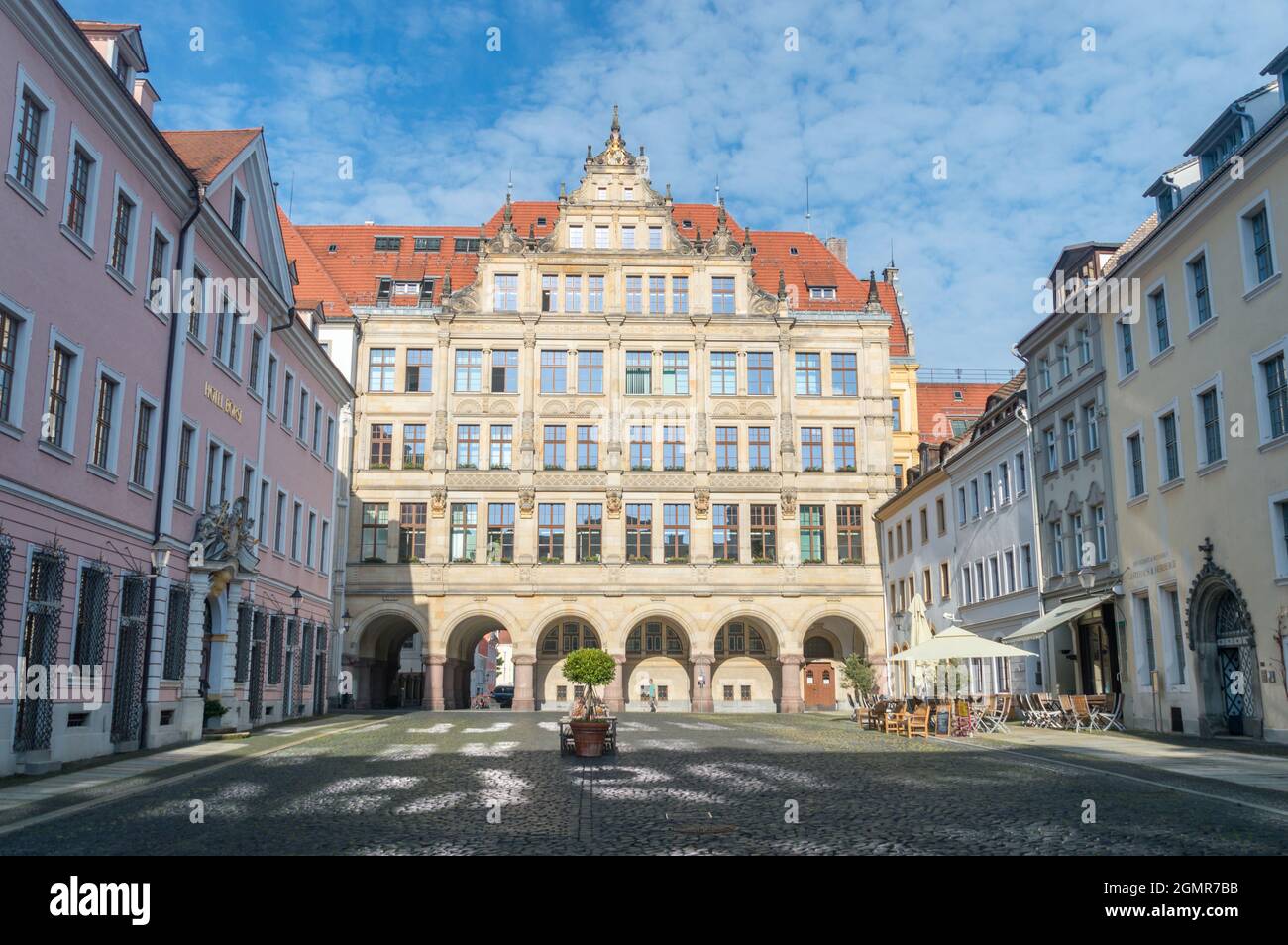 Gorlitz, Germany - June 2, 2021: Historic town hall in the town of ...