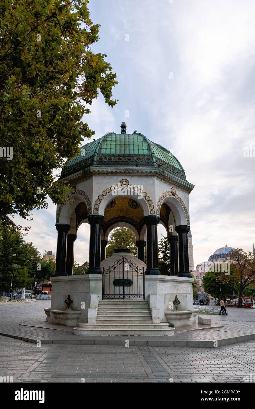 German Fountain on Sultanahmet Square in Istanbul, Turkey, photo taken ...