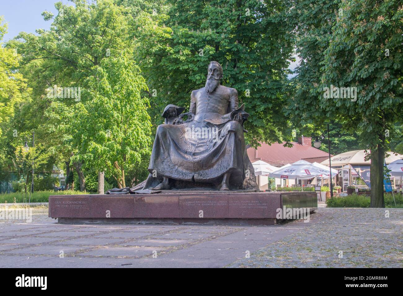 Radom, Poland - June 7, 2021: Monument sculpture to Jan Kochanowski ...